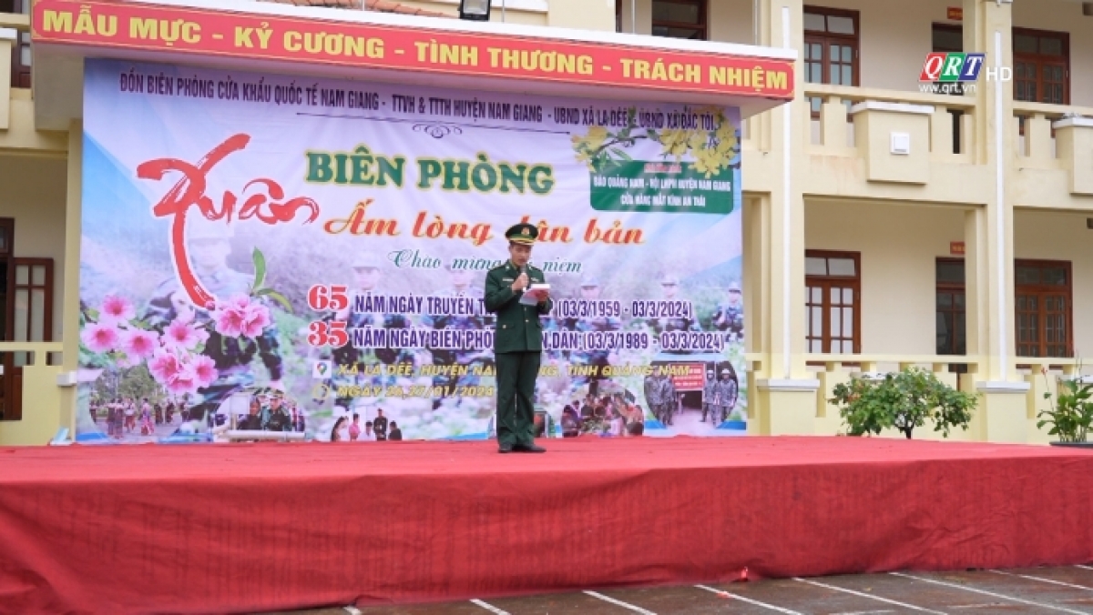 ĐỒN BIÊN PHÒNG CỬA KHẨU QUỐC TẾ NAM GIANG (QUẢNG NAM) XƠỢNG BHRỢ LIÊM QUY CHẾ PA ZUM LÂNG APÊÊ ...